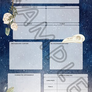 Dnd 5e Character Sheets Witchy Vibes Form Fillable - Etsy