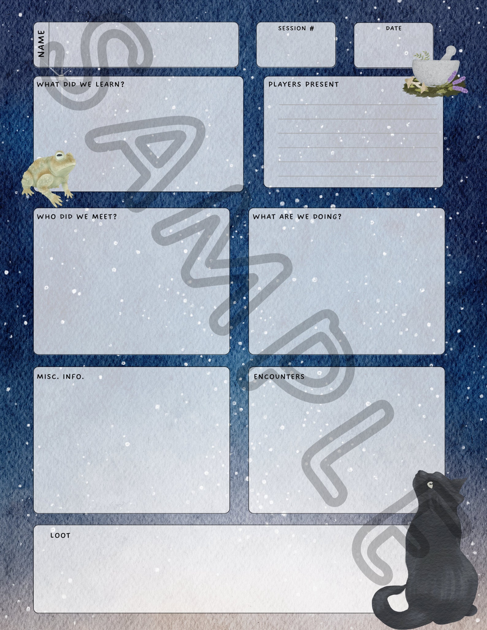 Dnd 5e Character Sheets Witchy Vibes Form Fillable - Etsy