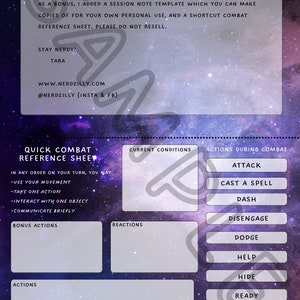 Dnd 5e Character Sheets Space Form Fillable - Etsy