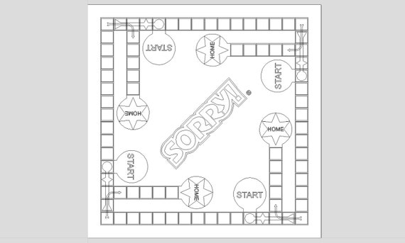 Sorry Game Cards Template