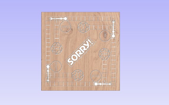 Sorry Board Game Card Template