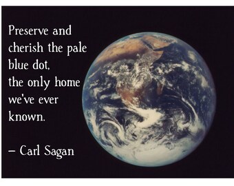 Pale Blue Dot Quote Poster - Etsy