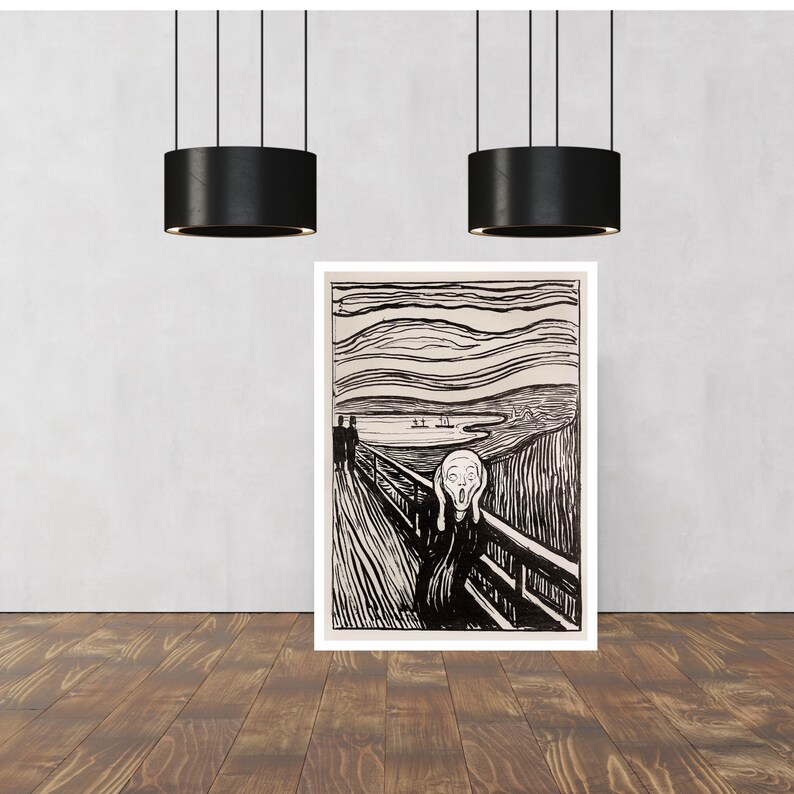 The Scream 1895 by Edvard Munch Art Print Famous Wall Art - Etsy
