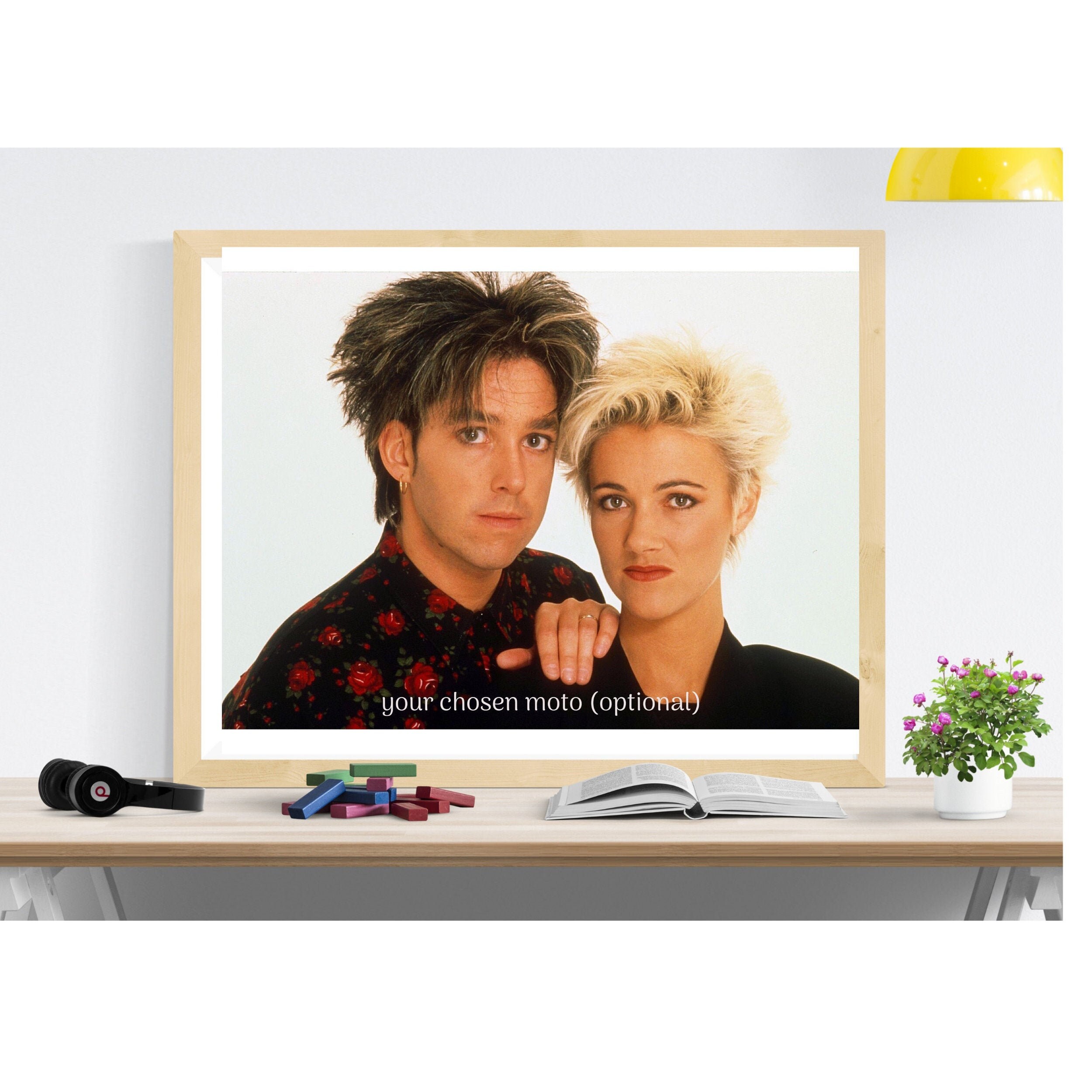 Roxette poster 80's pop rock portrait photo fine-art | Etsy