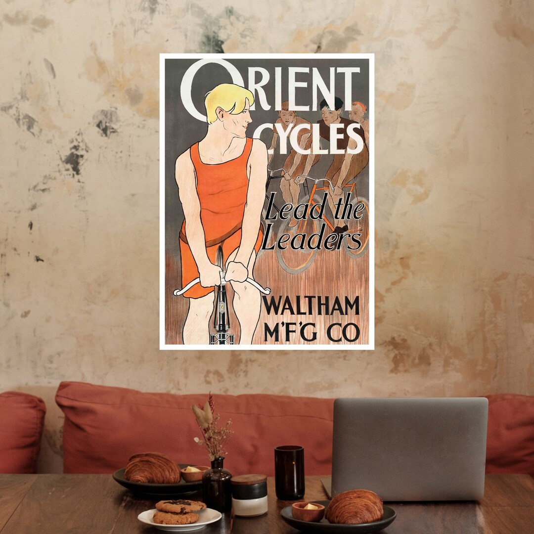 Orient Cycles Print Edward Penfield Art Nouveau Art Poster - Etsy