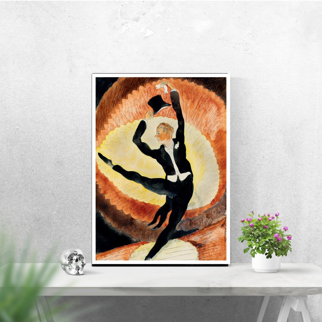 Dancer With Top Hat Painting by Charles Demuth, Wall Art, Famous ...