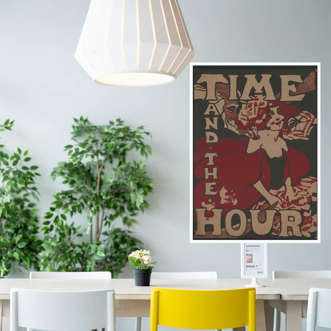 Poster Shows Father Time by Ethel Reed, Art Nouveau, Japonisme Artworks ...