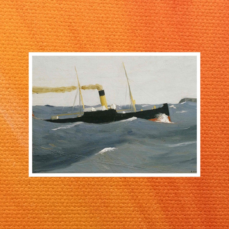 Tramp Steamer by Edward Hopper Painting Print Art Print - Etsy