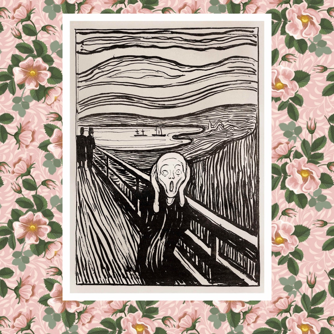 The Scream 1895 by Edvard Munch Art Print Famous Wall Art - Etsy