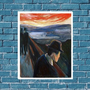 Edvard Munch's Despair (1892), Art Print, Famous Wall Art, Famous ...