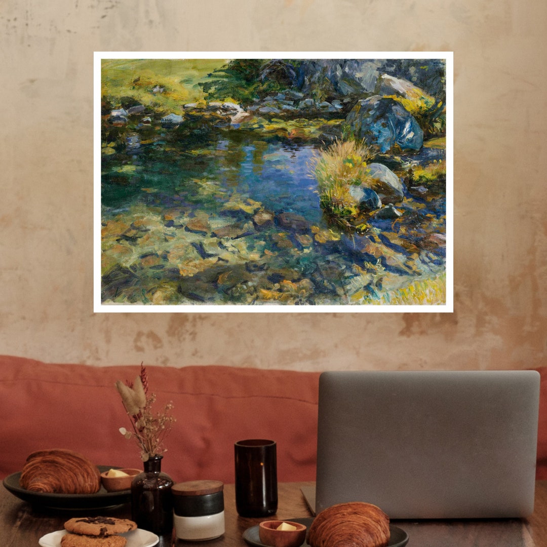 Alpine Pool 1907 Print by John Singer Sargent, Art Photo, Impressionism ...