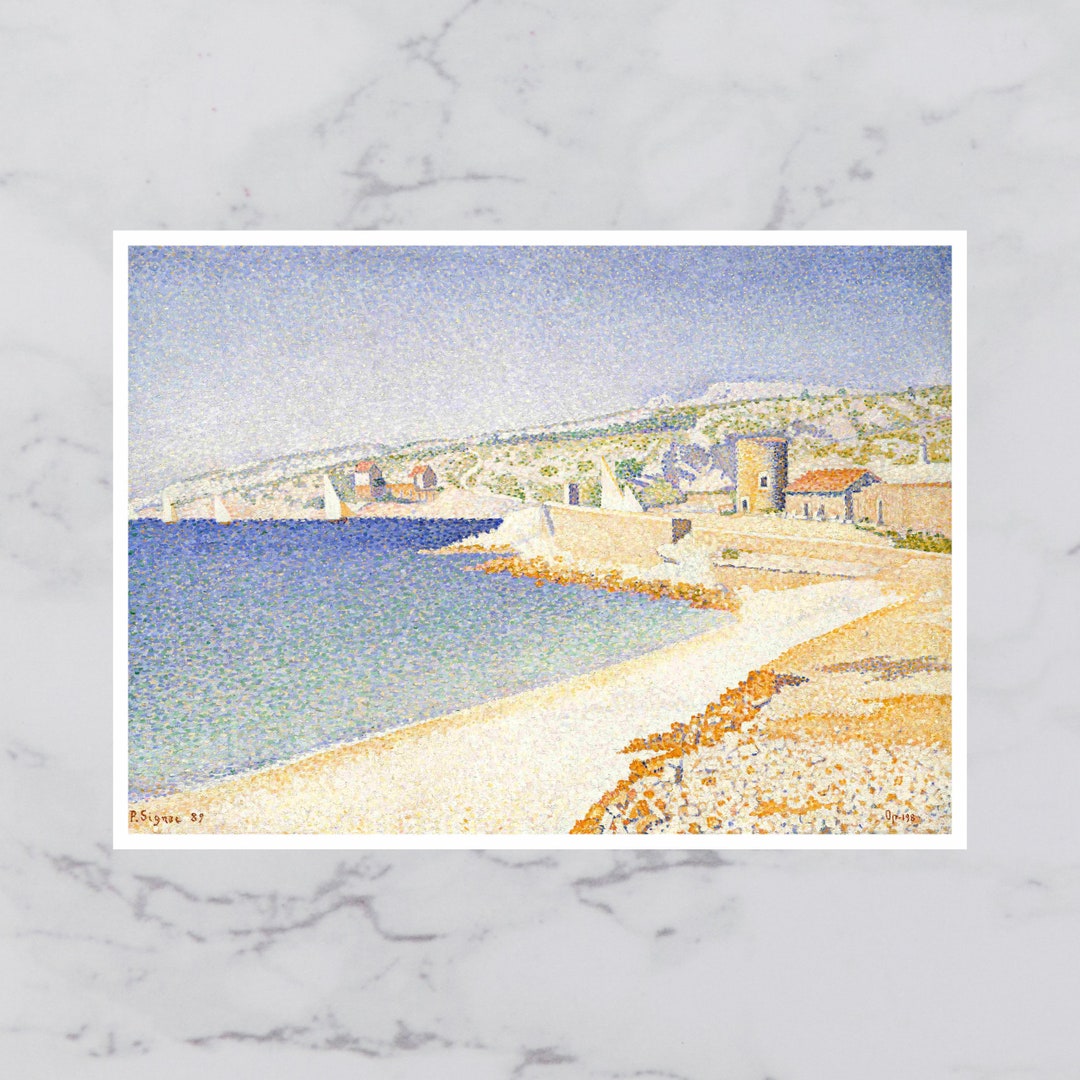 The Jetty at Cassis, Opus 198, by Paul Signac, Watercolor Sketches ...