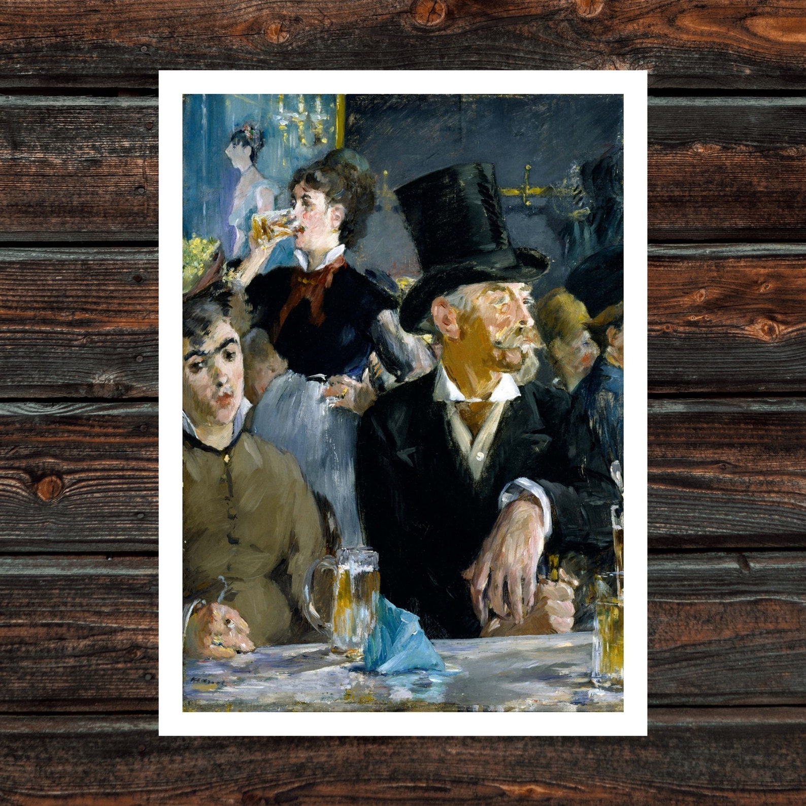 Edouard Manet Painting Print at the Cafe Art Print Manet - Etsy UK