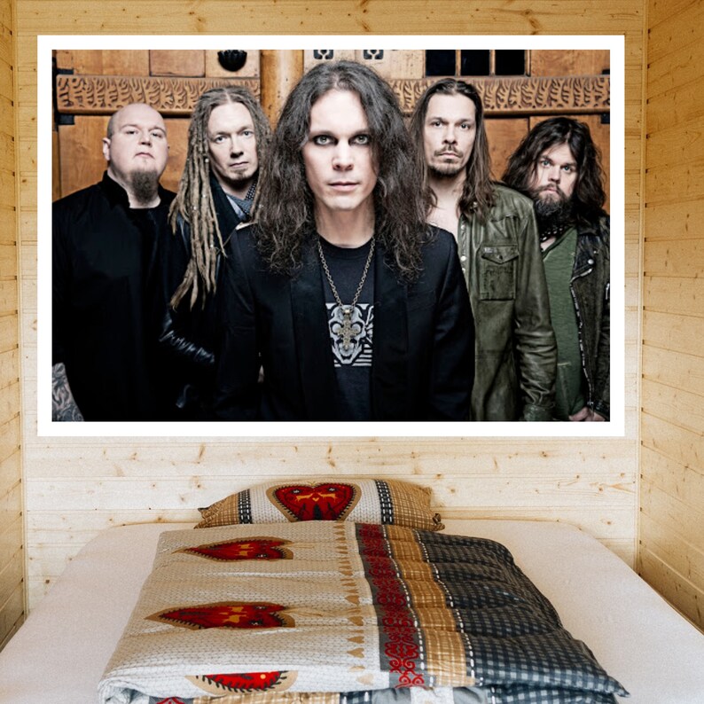 Him Band classic coloured photo art print housewarming gift | Etsy