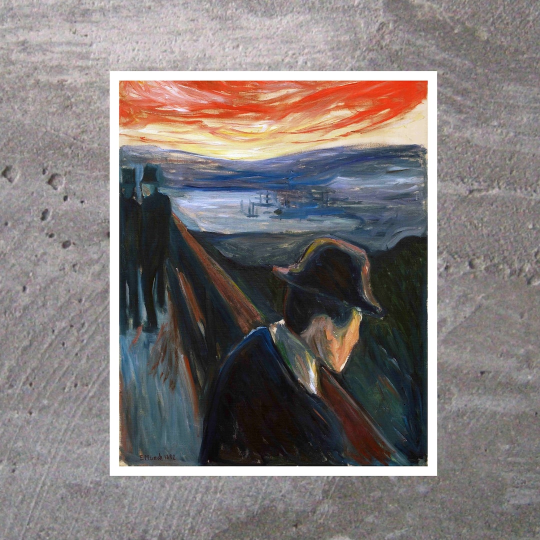 Edvard Munch's Despair (1892), Art Print, Famous Wall Art, Famous ...