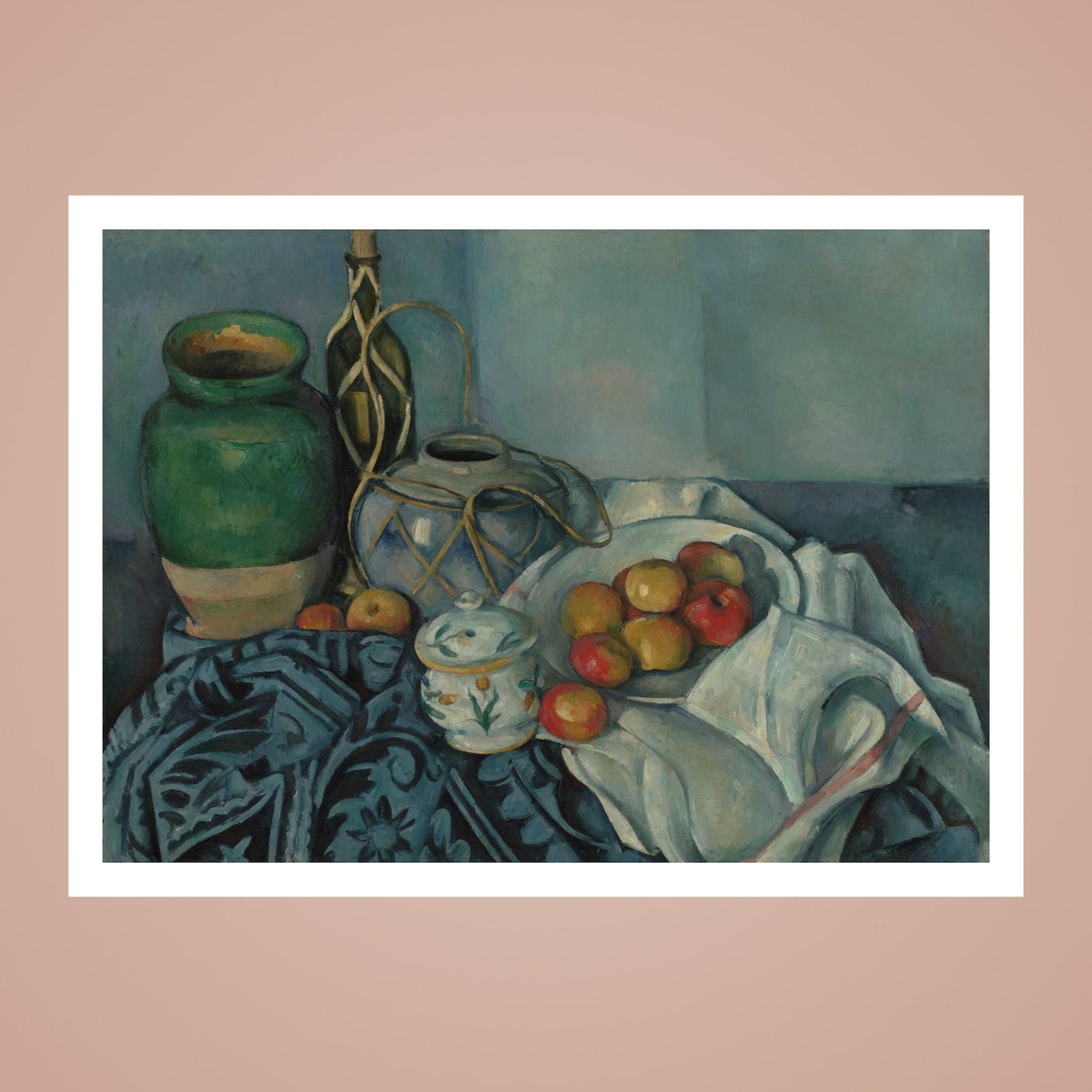 Still Life With Apples Painting Print Paul Cezanne Art Print - Etsy