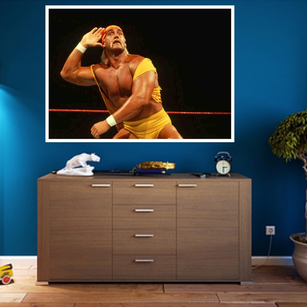 Hulk Hogan οn the Boxing Ring Iconic Photo, Iconic Print, Gift Ideas ...