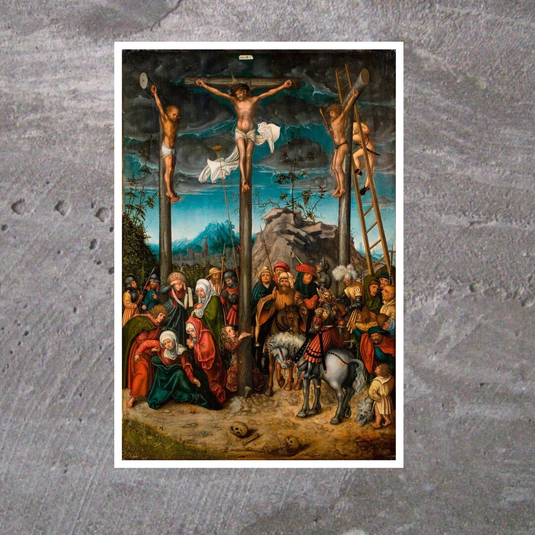 The Crucifixion by Lucas Cranach the Elder, Famous Painting,wall Decor ...