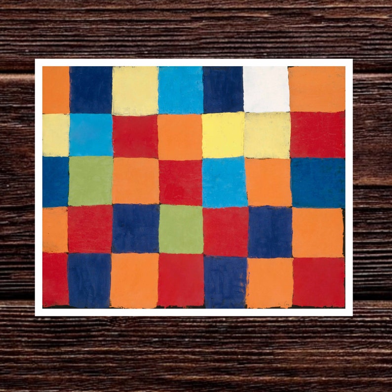 Qu 1 Colour Chart 1930 Painting by Paul Klee Famous - Etsy