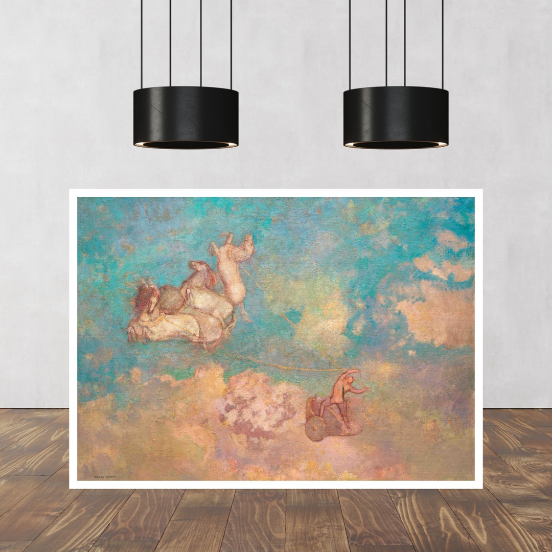 The Chariot of Apollo by Odilon Redon, Wall Art, Art Gift, Painting ...