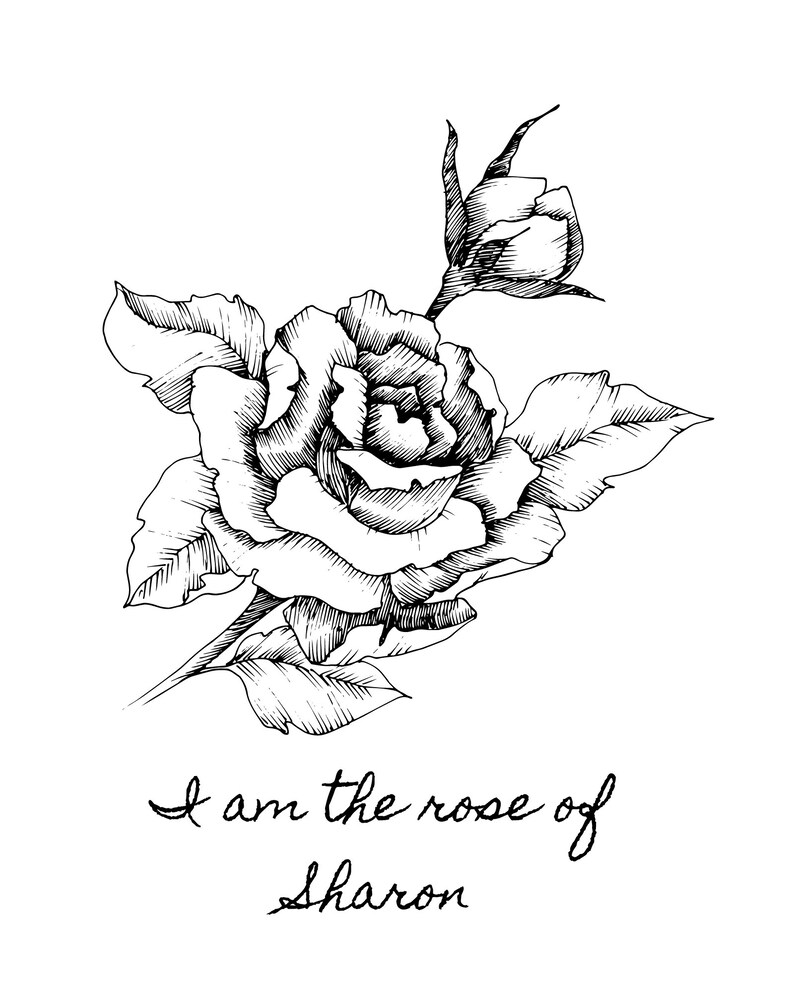 Song of Solomon Digital Wall Art Rose of Sharon Digital Download Lily ...