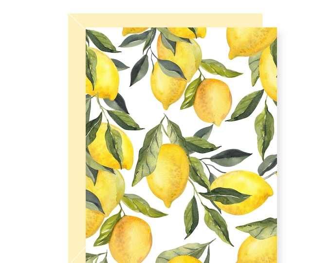 When Life Gives You Lemons Make Limoncello 5 X 7 Greeting Card/ A7 ...