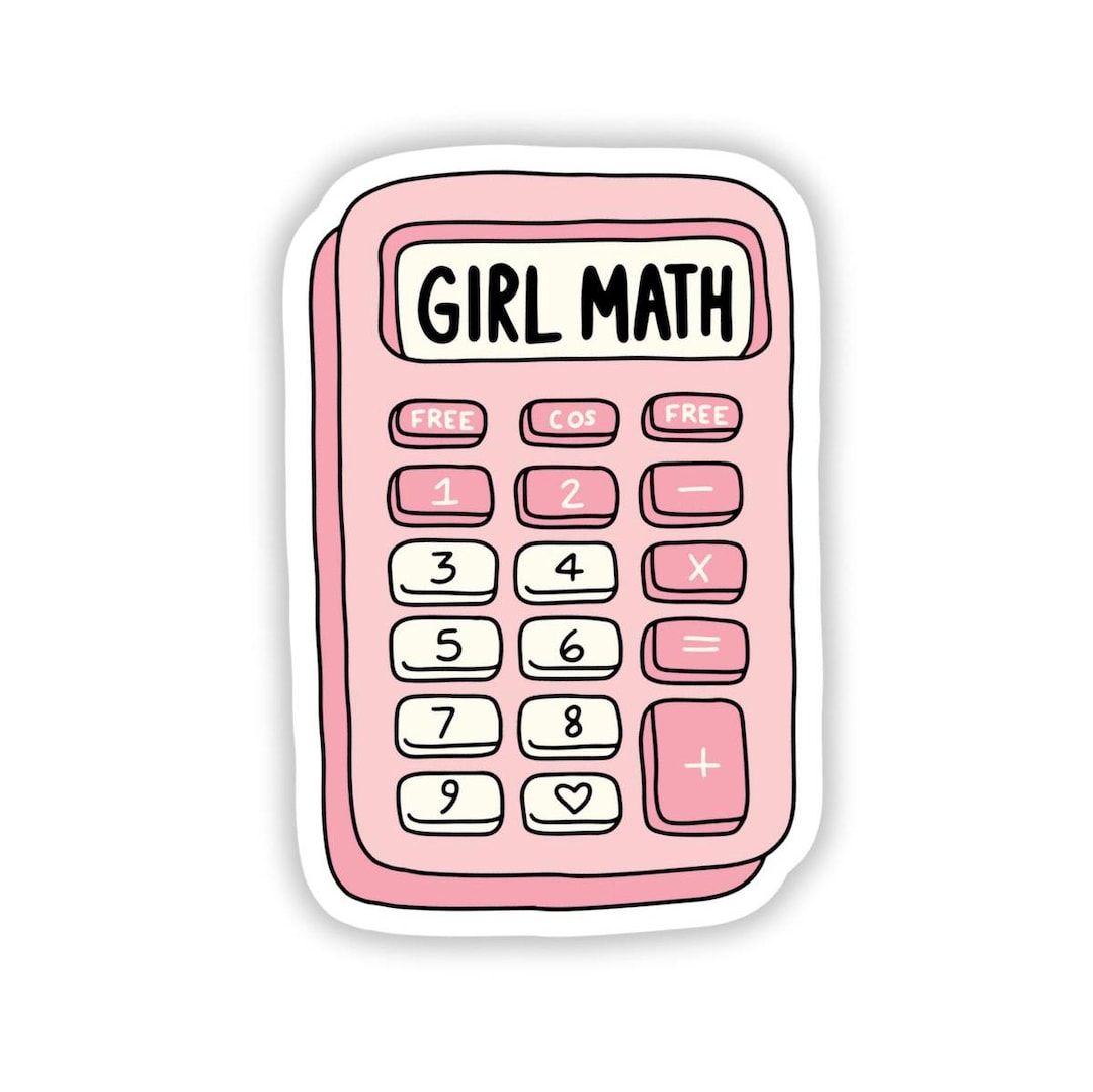 Girl Math Sticker - Etsy
