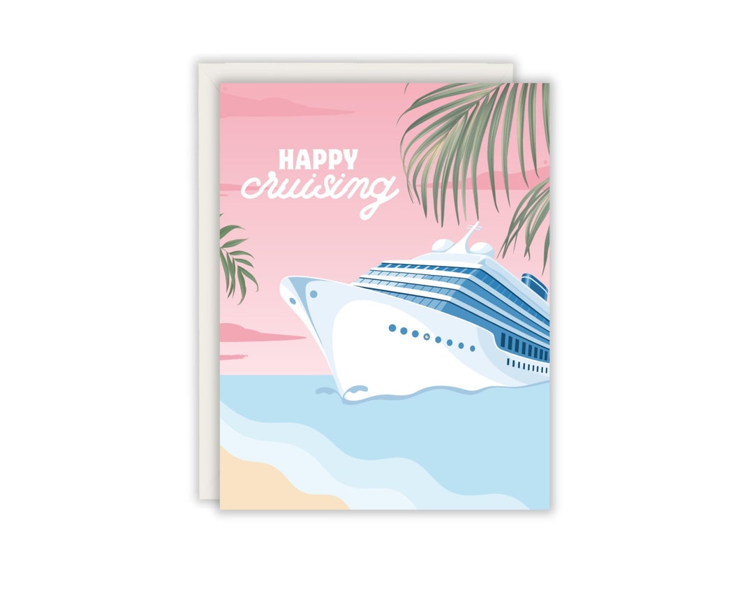 Happy Cruising Card: Hidden Duck Cruise Line Card - Etsy