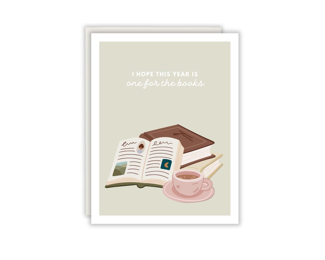I Hope This Year is One for the Books Birthday Card - Etsy