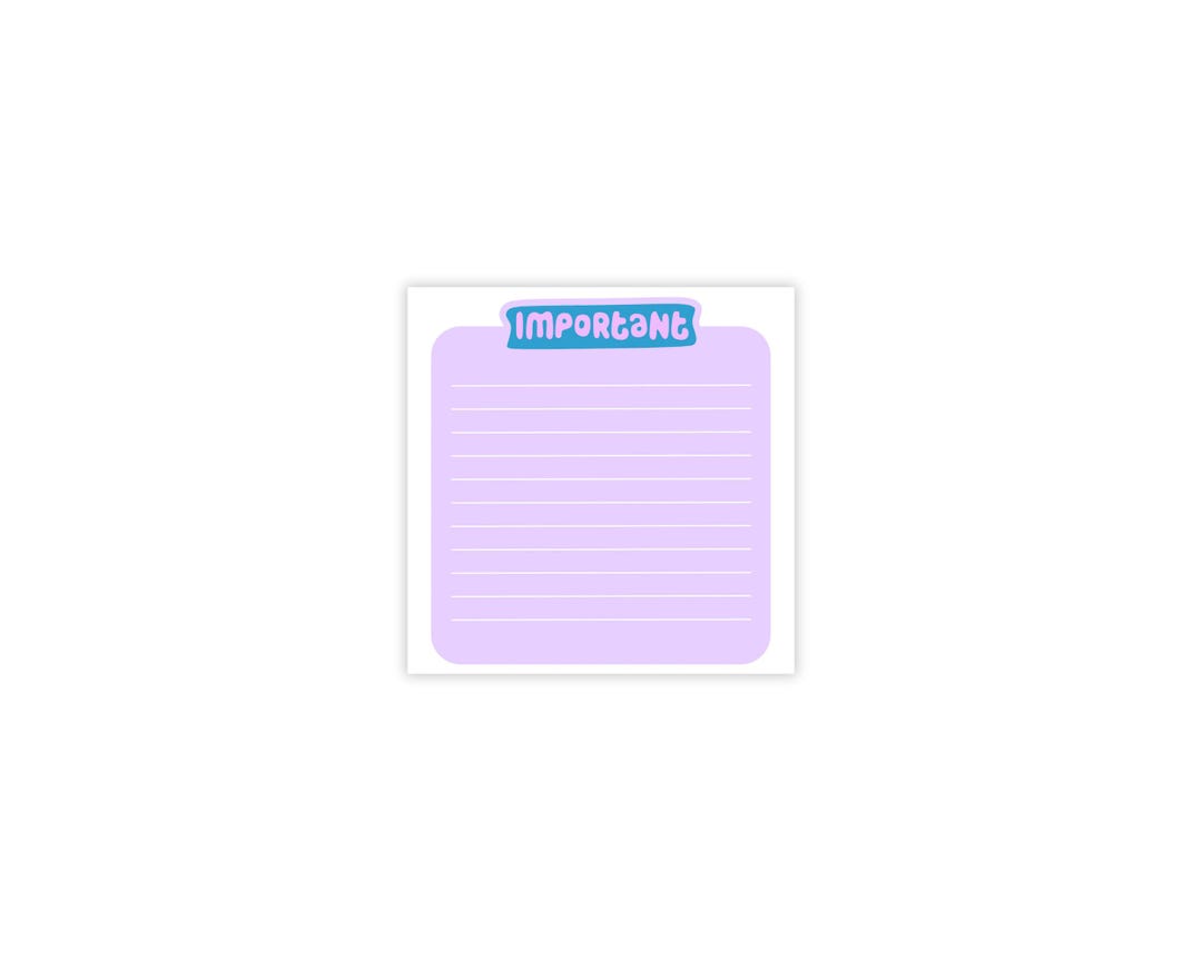 Mini Important Notepad - Etsy