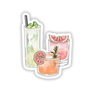 Mixed Drink Cocktail Sticker - Etsy