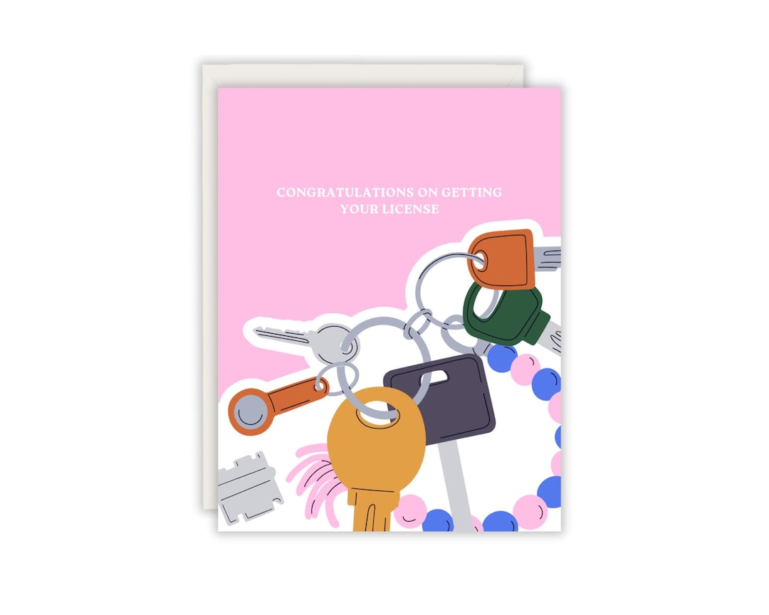 Congratulations on Getting Your License Greeting Card - Driver License ...