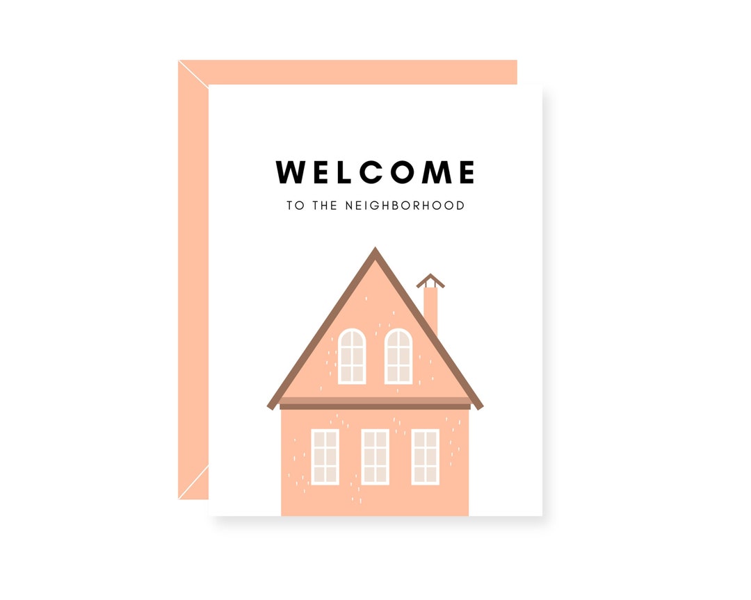 Welcome to the Neighborhood Greeting Card New Neighbor Greeting Card ...