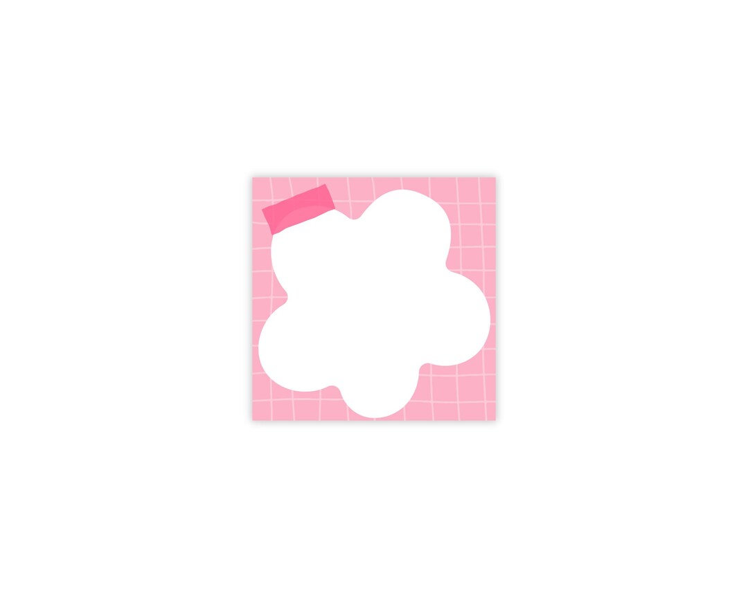 Girly Floral Sticky Note Notepad - Etsy