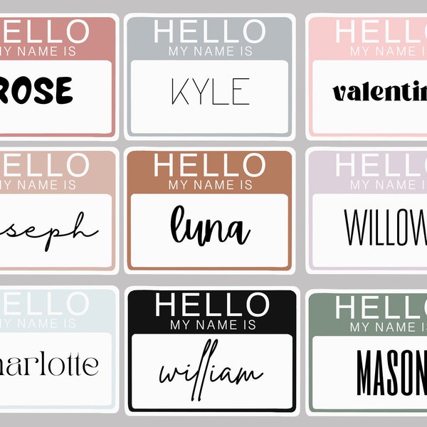 Hi My Name Is - Etsy
