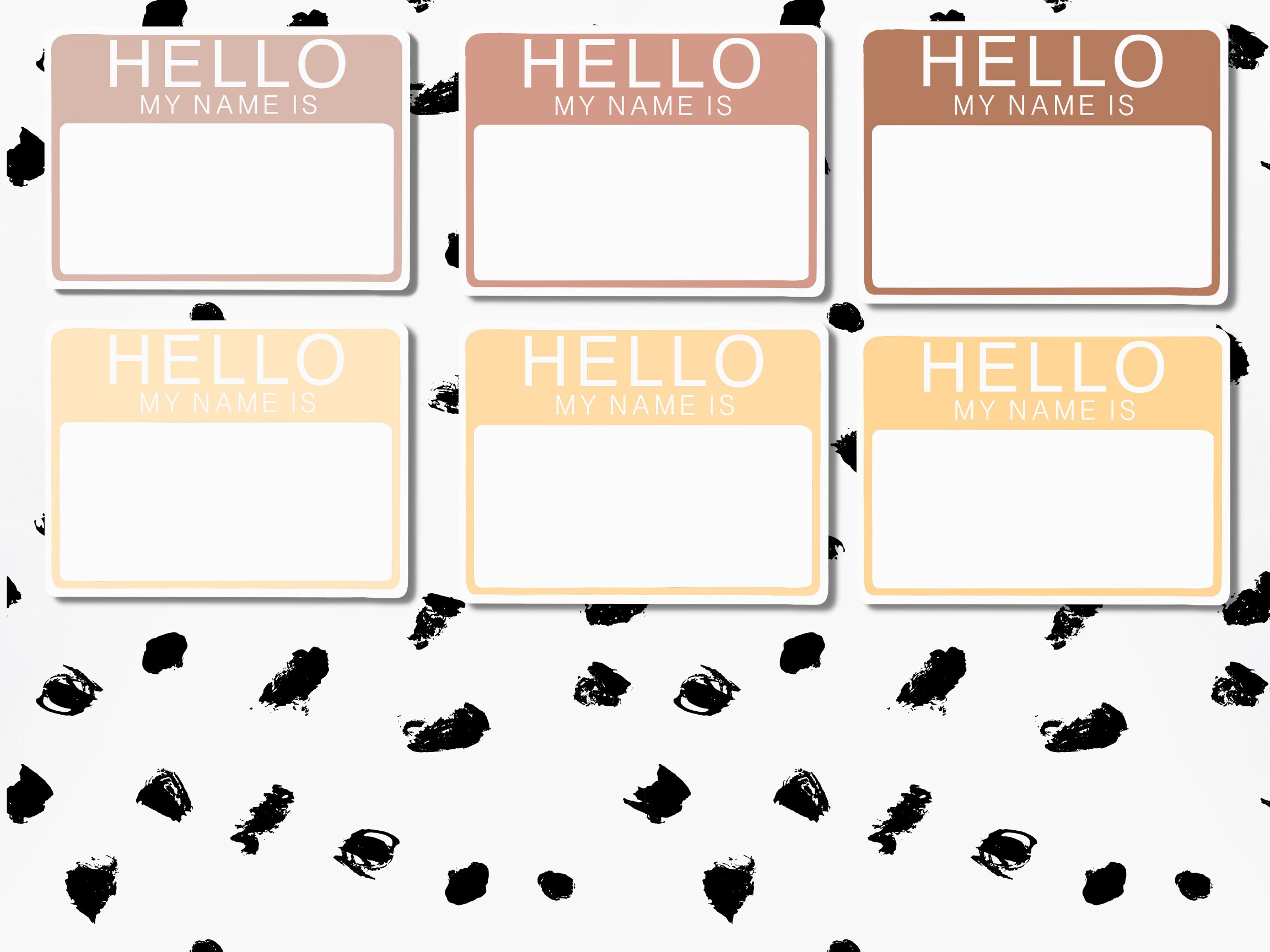 Hello My Name is Single Sticker Baby Name Announcement - Etsy