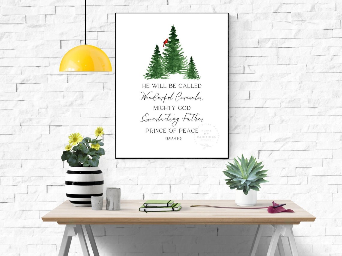 Printable BIBLE SCRIPTURE Wall Decor, Instant Digital Download, Bible ...