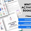 Winter Bingo, Card and 4 Corner Game Activity Booklet, Printable ...