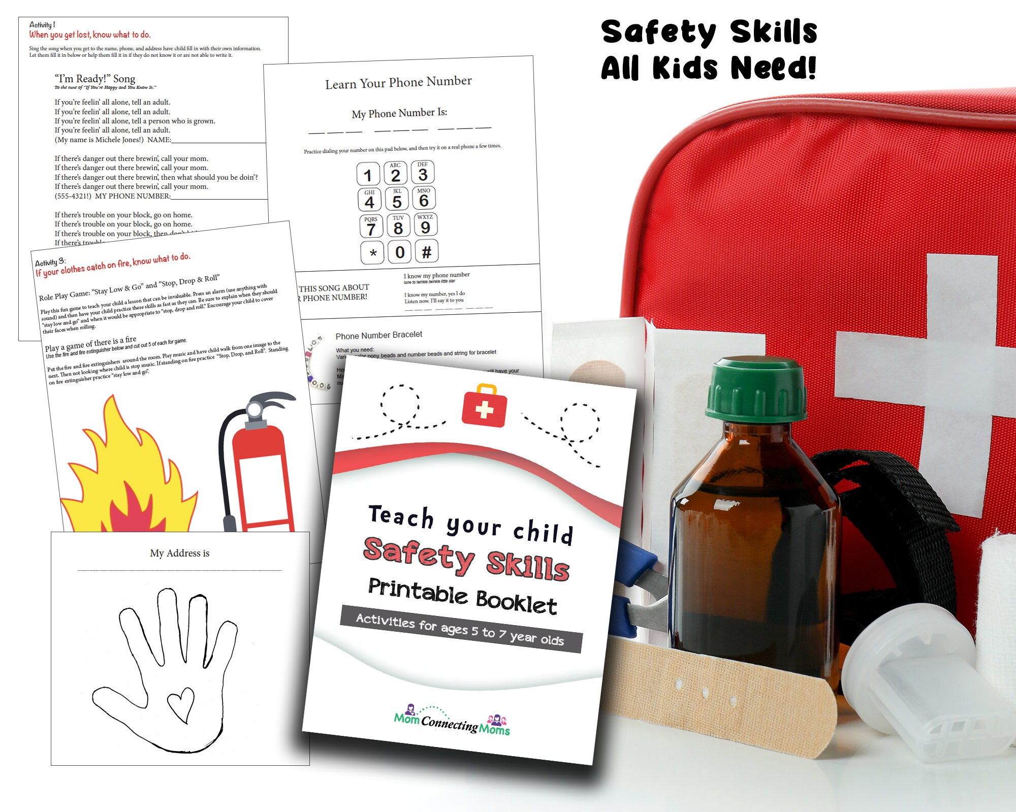 Safety Skills Printable Activity Booklet [perfect for 5 – 7 Year Olds ...
