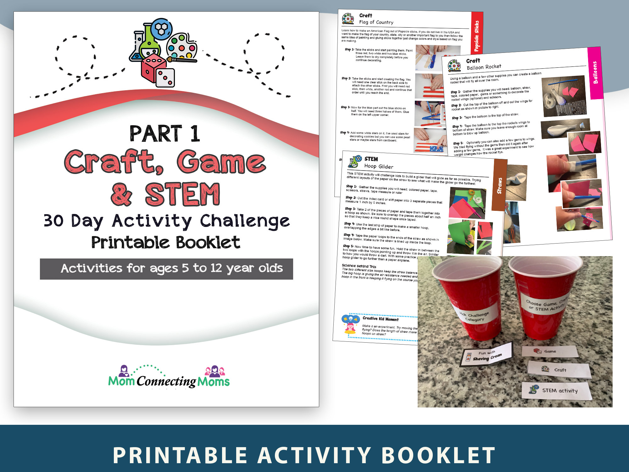 Craft, Game and STEM Bucket List Challenge Activity Booklet | Popsicle ...