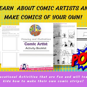 Comic Artist, Create Your Own Comic Printable for Kids, Learn About Comic Book Artist ...