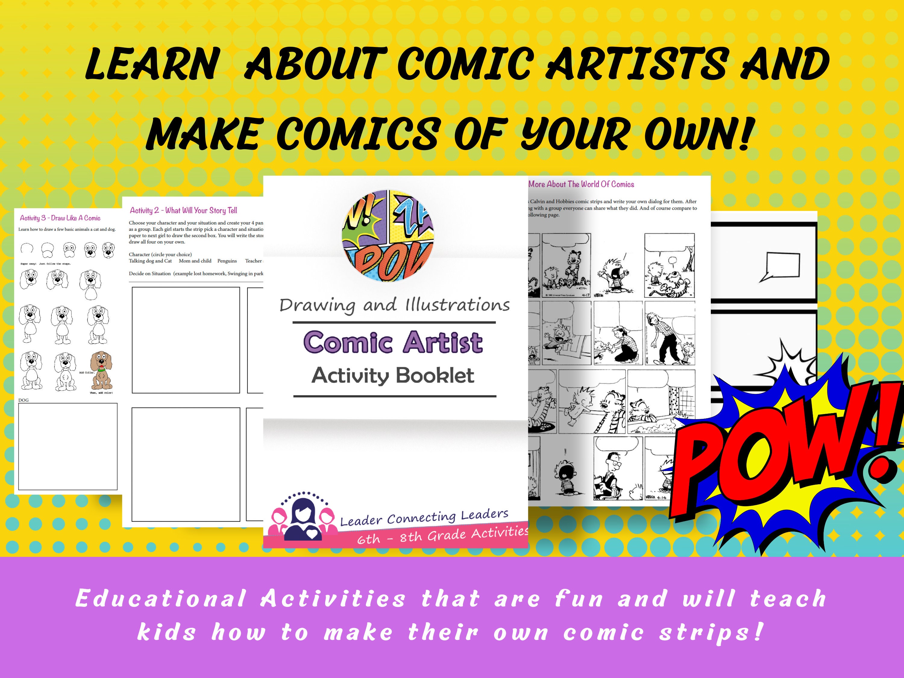 Comic Artist, Create Your Own Comic; Printable for Kids, Learn About ...