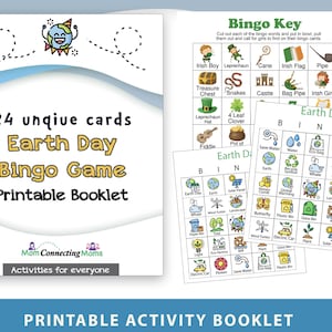 Earth Day Bingo Game, Earth Day Printable, Earth Day Family Game ...