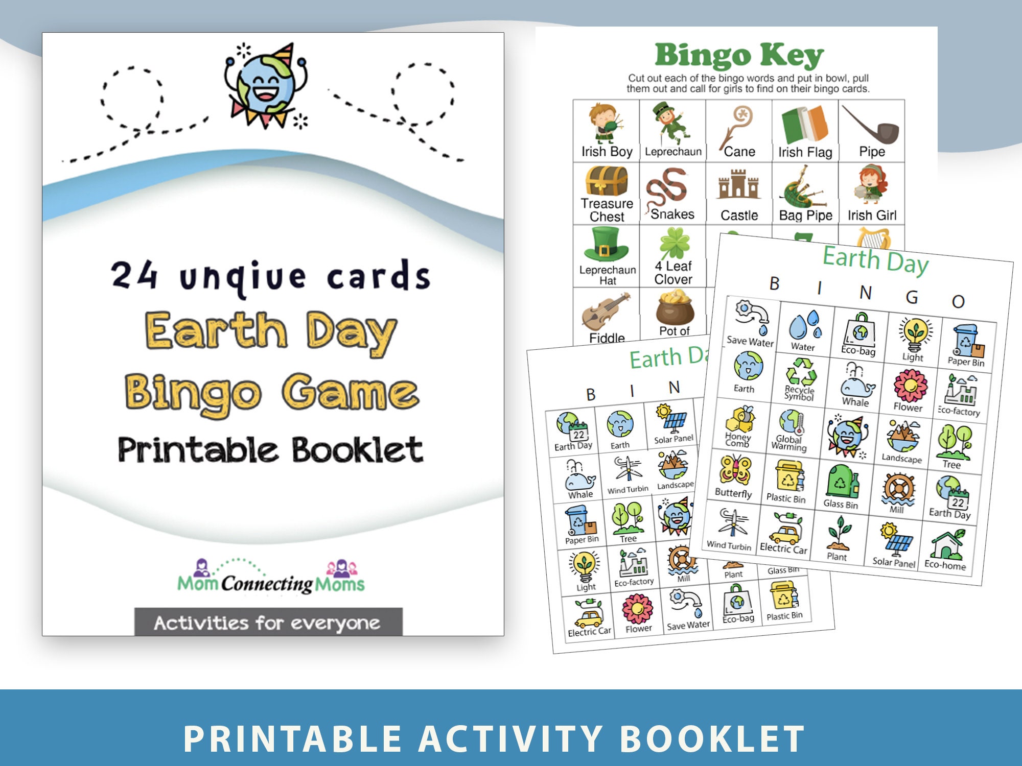 Earth Day Bingo Game, Earth Day Printable, Earth Day Family Game ...