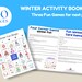 Winter Bingo, Card and 4 Corner Game Activity Booklet, Printable ...