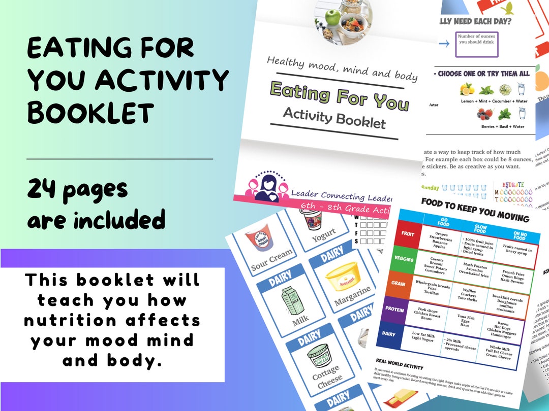 Eating for You, Choosing the Right Foods to Eat; Printable for Kids ...