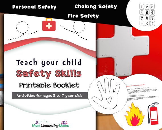Safety Skills Printable Activity Booklet perfect for 5 7 | Etsy