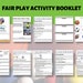 Fair Play Activity Booklet, Kid Games; Printable for Kids, Relay Games ...