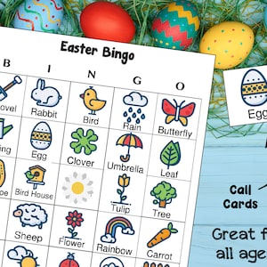 Easter Bingo Game | Easter Printable | Easter Family Game | Instant ...
