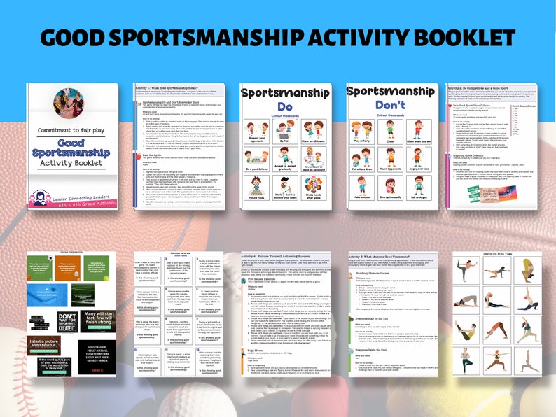 Good Sportsmanship, Playing Fairly, Printable for Kids, Learn About ...